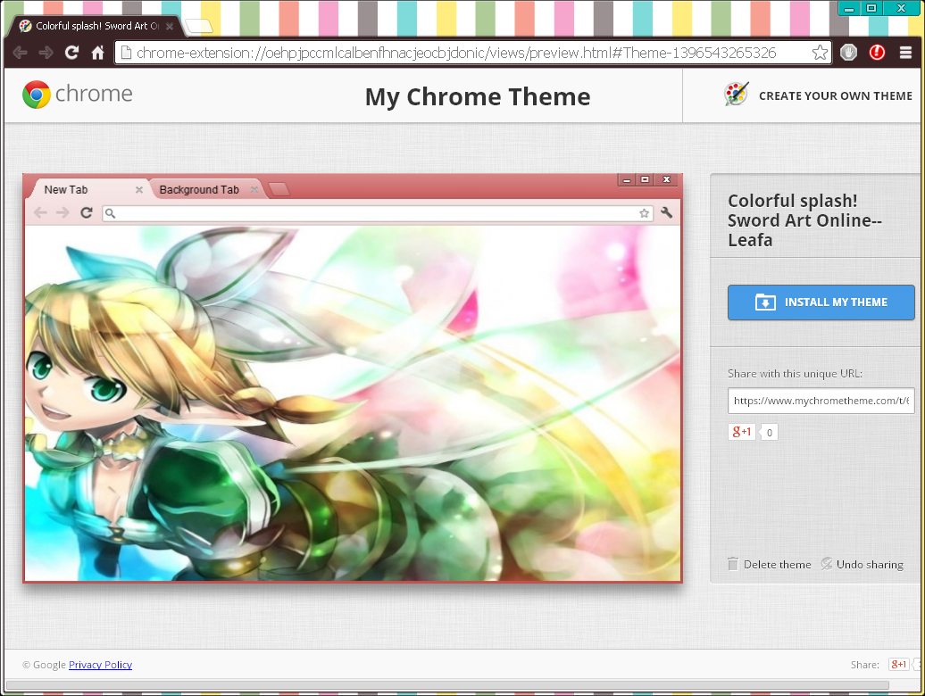 Anime chrome browser themes! - Chit Chat - Anime Forums